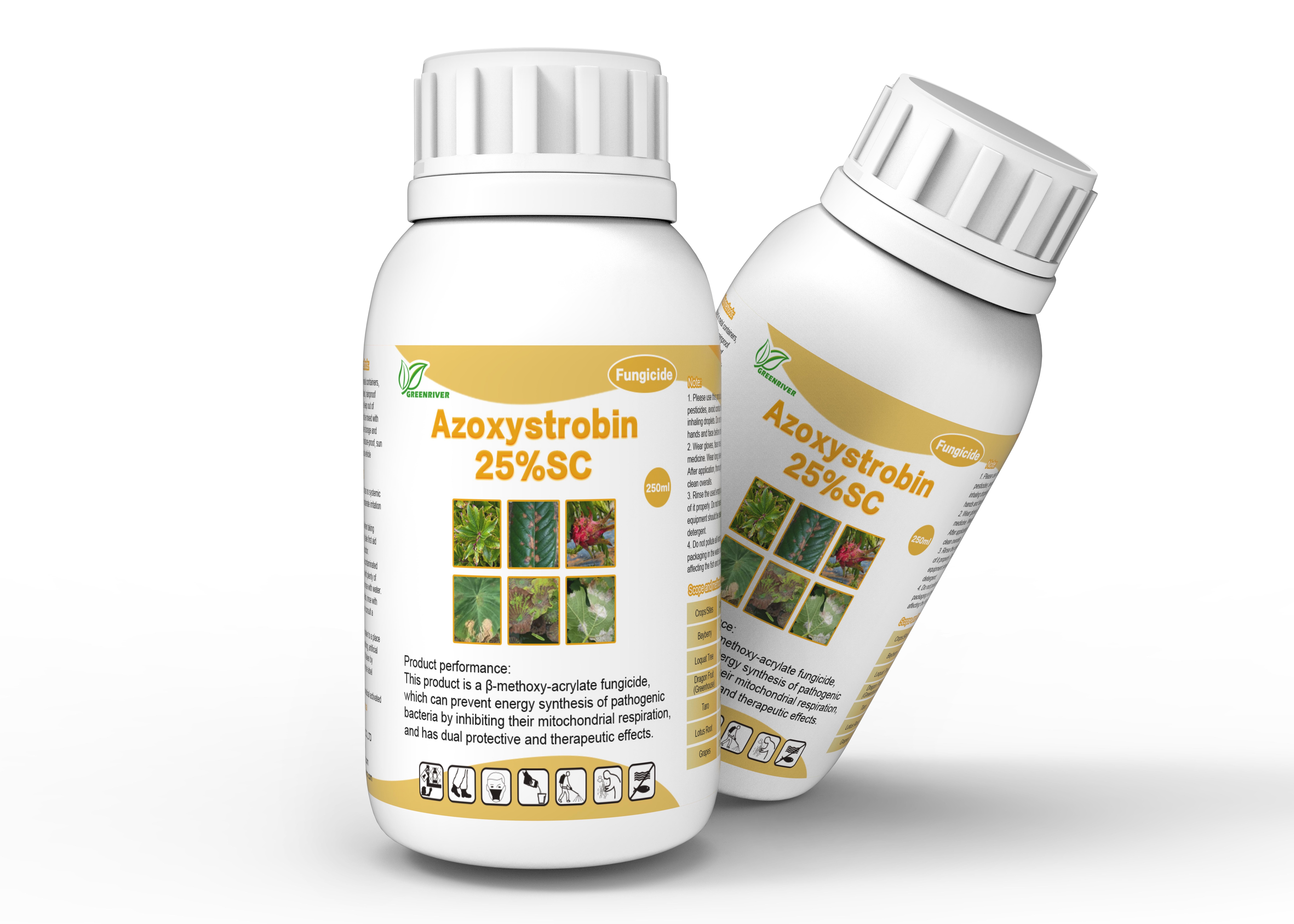 Azoxystrobin 25%SC broad spectrum Plant Fungicide CAS 131860-33-8