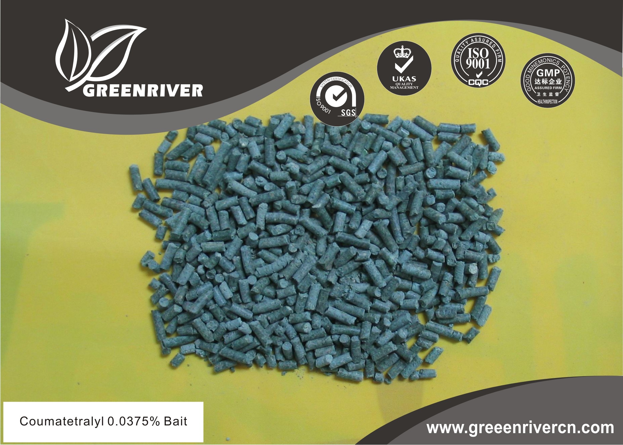 Excellent rat poison coumatetralyl 0.0375% bait Brodifacoum Rodenticide ...